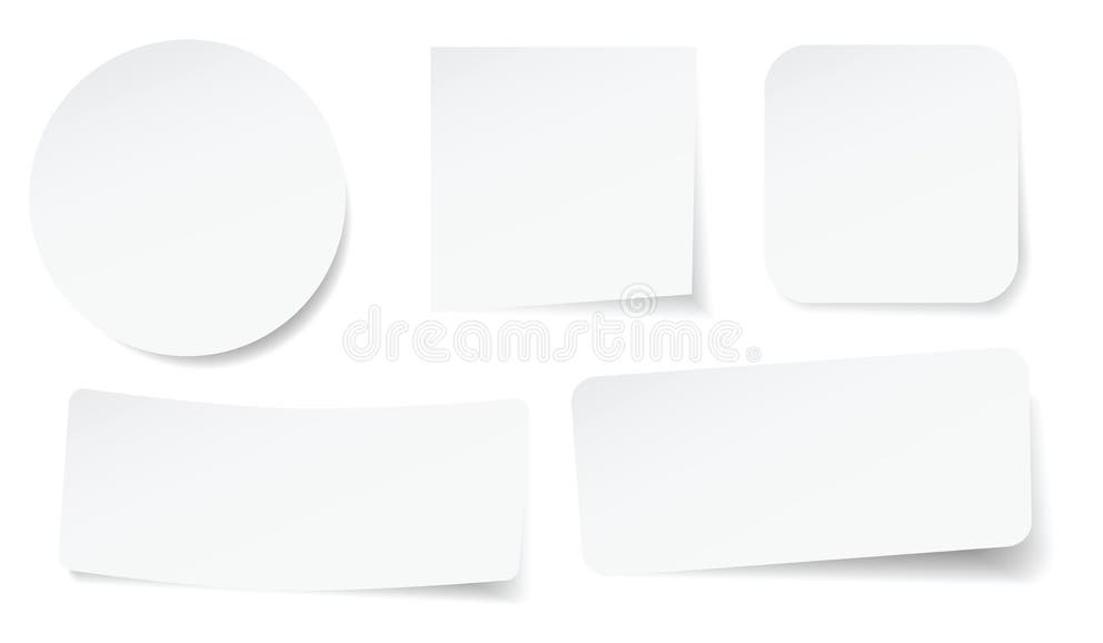 Peeling stickers stock vector. Illustration of sticker - 22987333