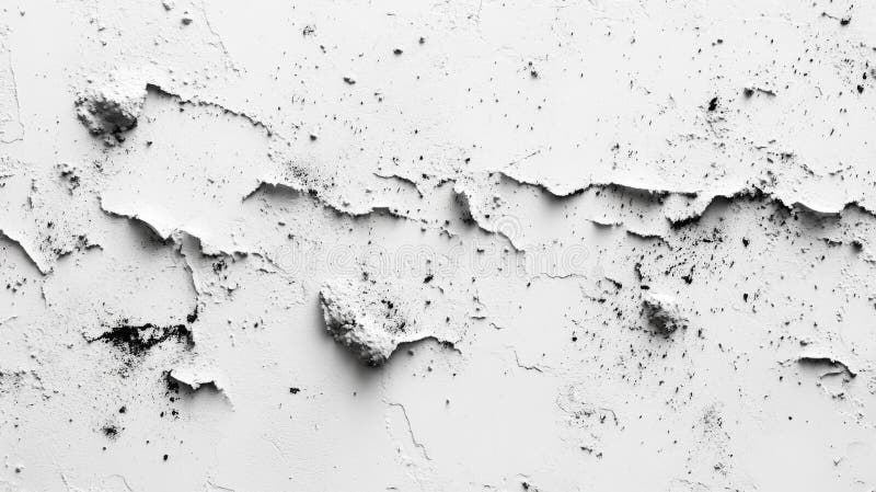 Peeling Textured White Wall with Rough Patches Generative AI Stock ...