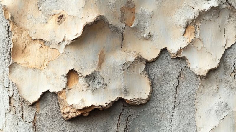 Peeling Tree Bark Texture Abstract Background Stock Illustration ...