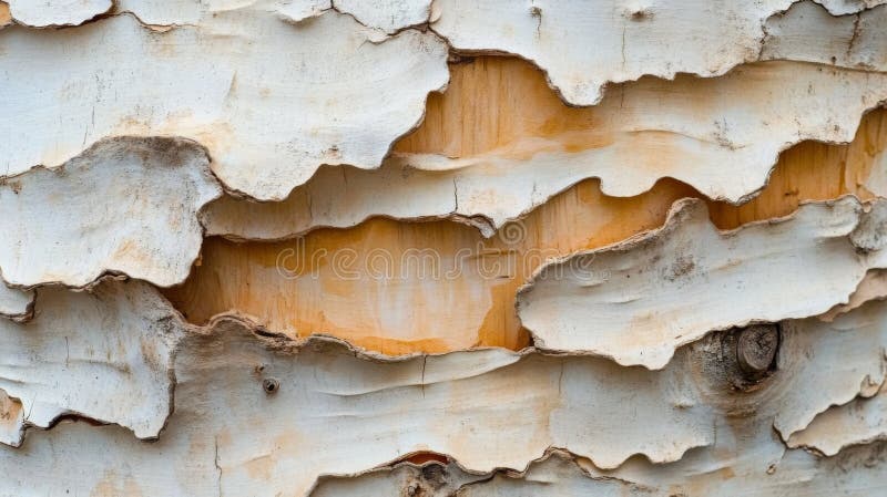 Peeling Tree Bark Texture Close Up Stock Illustration - Illustration of ...