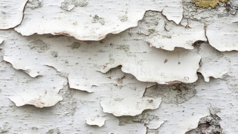 Peeling White Birch Bark Texture Detail Close Up Stock Illustration ...
