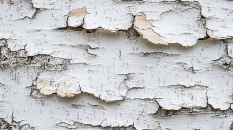 Peeling White Birch Tree Bark Texture Closeup Stock Illustration ...
