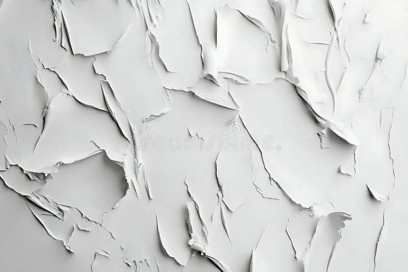 Peeling White Paint Texture on Wall for Abstract Design and Decoration ...