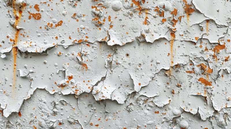 Peeling White Paint on a Wall Stock Photo - Image of damaged, wall ...