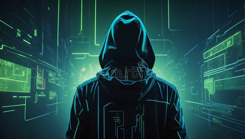 Eclipsed Secrets: the Neon Cipher S Symphony. Generative AI Stock ...