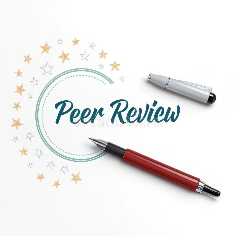 Peer Review Concept Two Pens, Star Circle Design, Feedback, Assessment ...