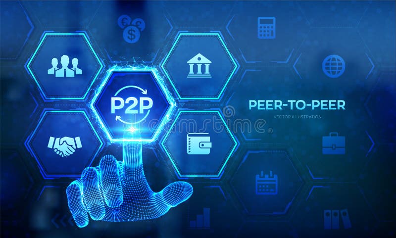 Peer To Peer. P2P Payment and Online Model for Support or Transfer ...
