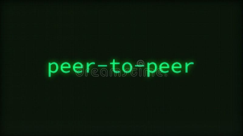 Peer-to-peer, Typing Text, Retro Computer Screen Stock Footage - Video of direct, decentralized ...