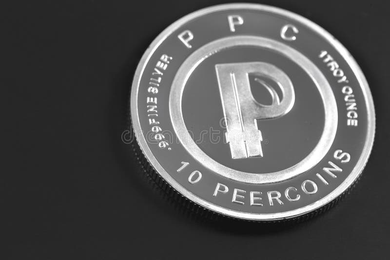 Peercoin PPC stock photo. Image of bank, crypto, symbol - 119973778