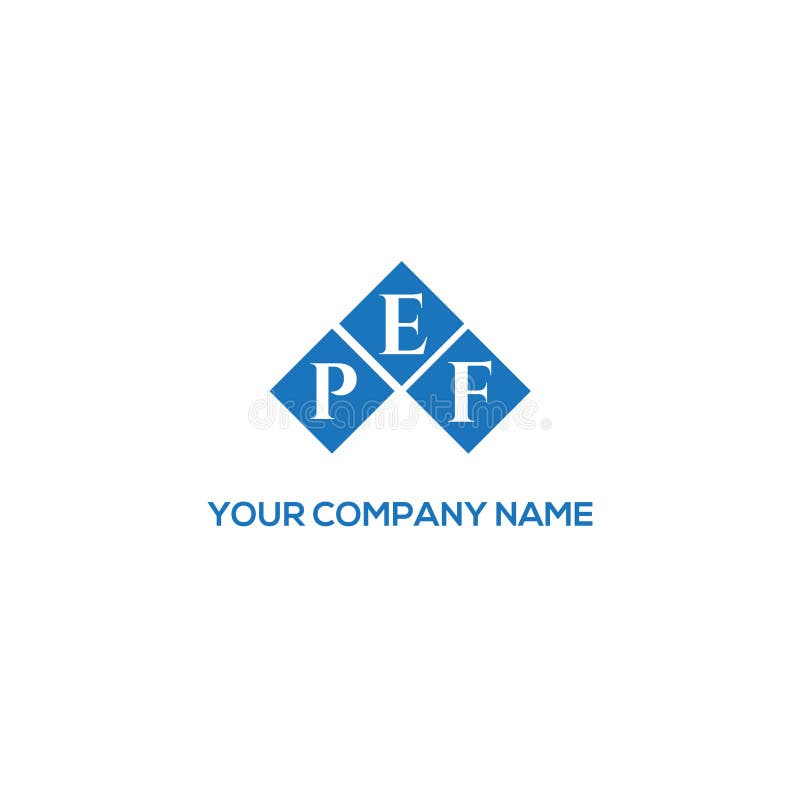 PEF Letter Logo Design on BLACK Background. PEF Creative Initials ...