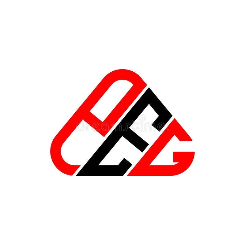 PEG Letter Logo Creative Design with Vector Graphic, PEG Stock Vector ...