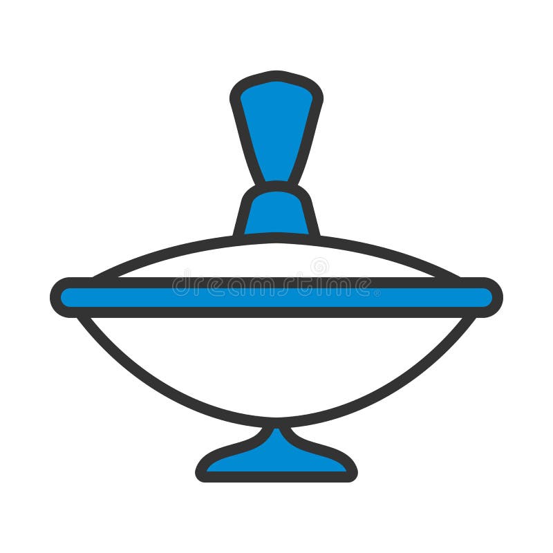 Peg-Top Icon stock vector. Illustration of cycle, isolated - 254211297