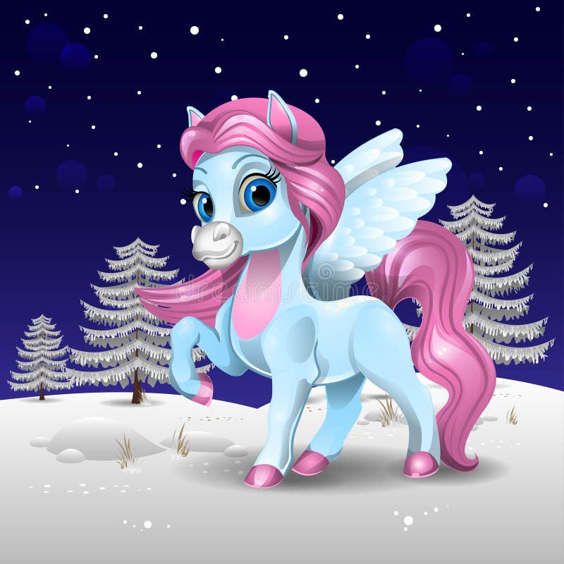 Pegas in the forrest editorial photography. Illustration of cheerful ...