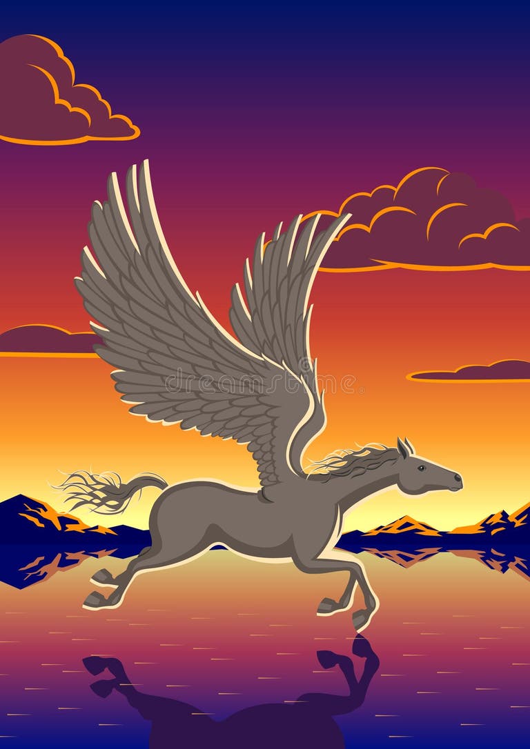 Pegasus Flying Stock Illustrations – 4,274 Pegasus Flying Stock ...