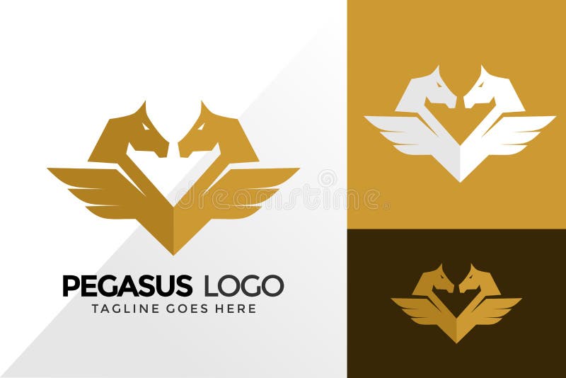 Pegasus Logo Design, Brand Identity Logos Designs Vector Illustration ...