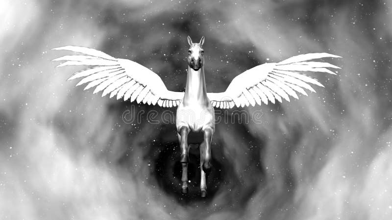Pegasus in space. 4K. stock video. Video of quality, mythology - 94448443