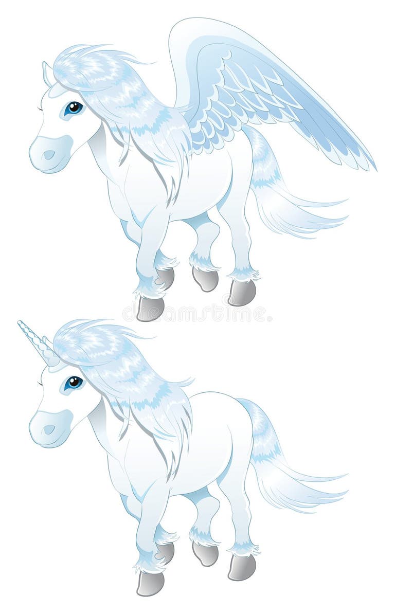 Fantasy Unicorn Pony Pegasus Stock Illustrations – 4,749 Fantasy ...