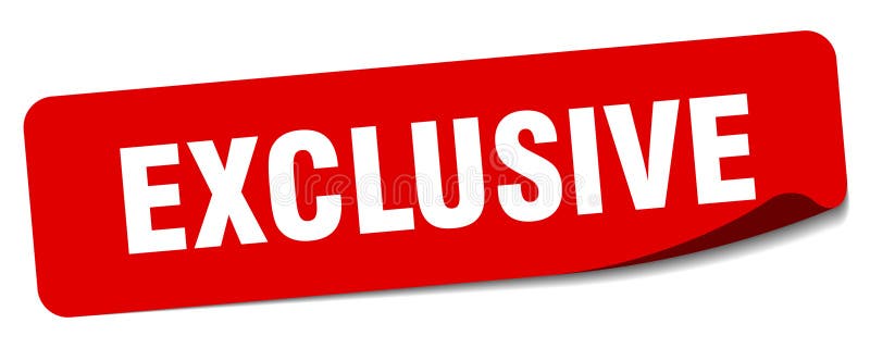 Pegatina Exclusiva. Etiqueta Exclusiva Ilustración del Vector ...