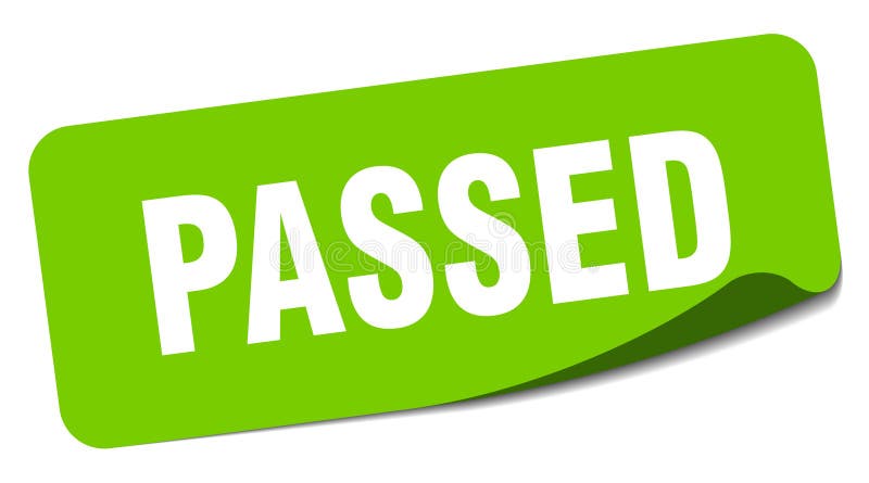 Pegatina Pasada. Etiqueta Pasada Ilustración del Vector - Ilustración ...