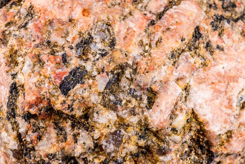 Pegmatite in a macro shot stock photo. Image of deposit - 172334130