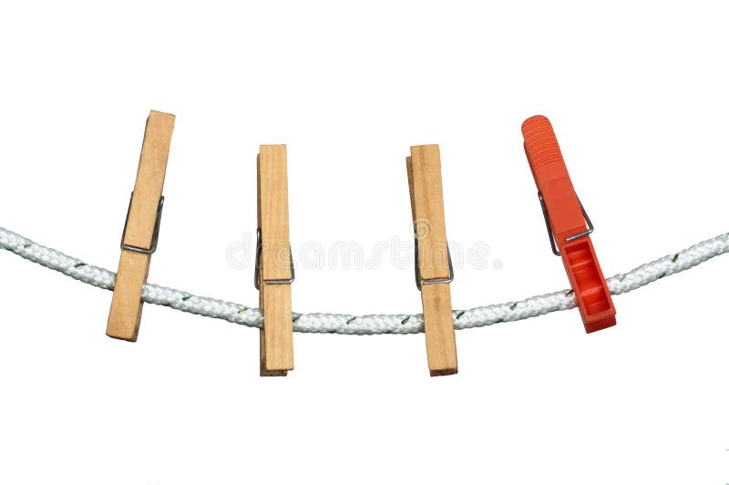 Pegs on a rope stock photo. Image of cable, clothespin - 29542996