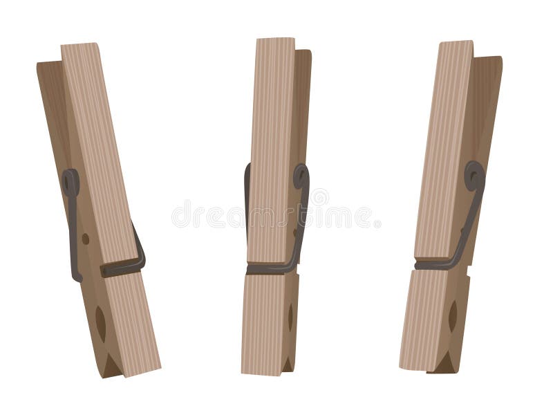 Pegs vector stock illustration. Illustration of brown - 13430722