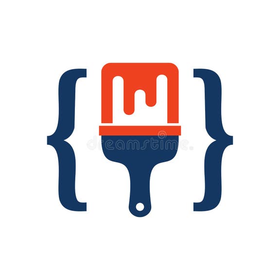 Peignez Le Code Logo Icon Design Illustration de Vecteur - Illustration ...