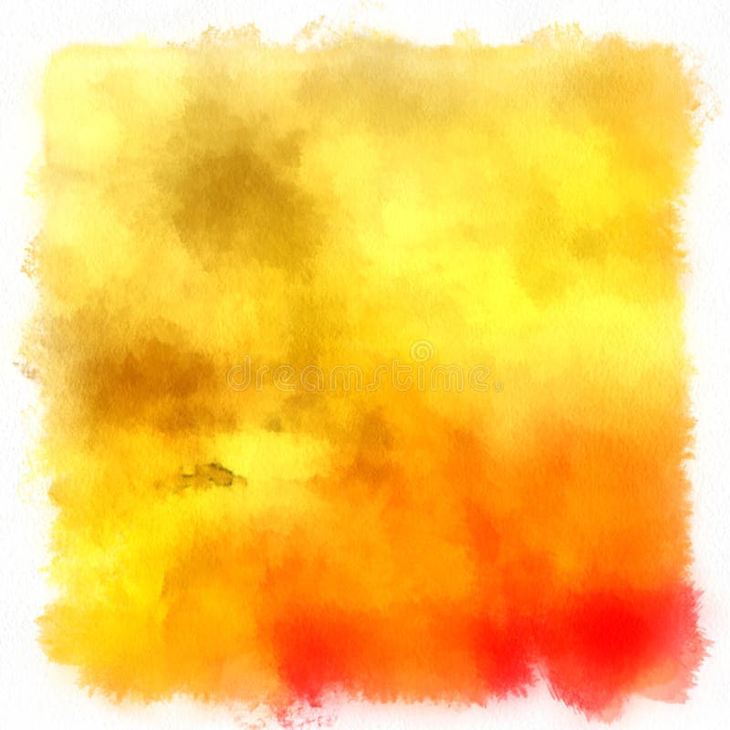 Tache Artistique D'aquarelle Jaune Illustration De Vecteur, D'isolement ...