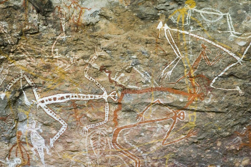 Art Kakadu Australie De Peinture De Roche D'aborigènes Image stock ...
