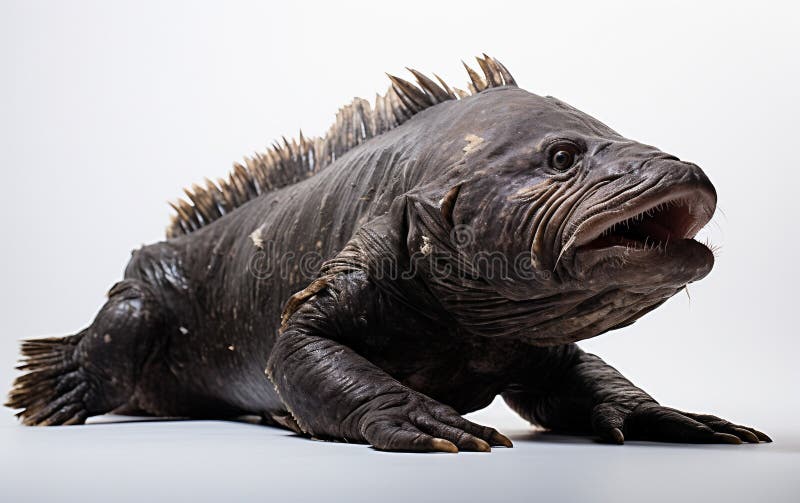 Peixe-lobo Isolado Em Fundo Transparente. Ilustração Stock - Ilustração ...