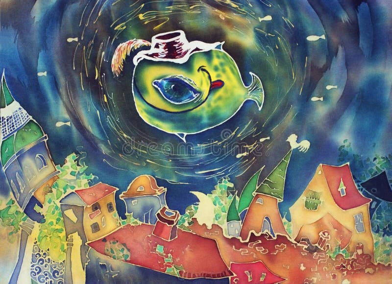 Peixe-lua ilustração do vetor. Ilustração de arte, vetor - 94453266