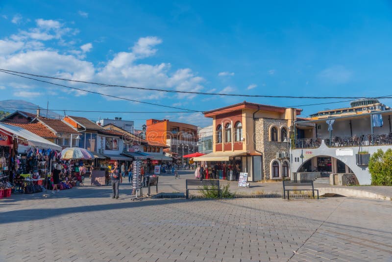 PEJA, KOSOVO, SEPTEMBER 18, 2019: View of Bazaar in Peja, Kosovo ...