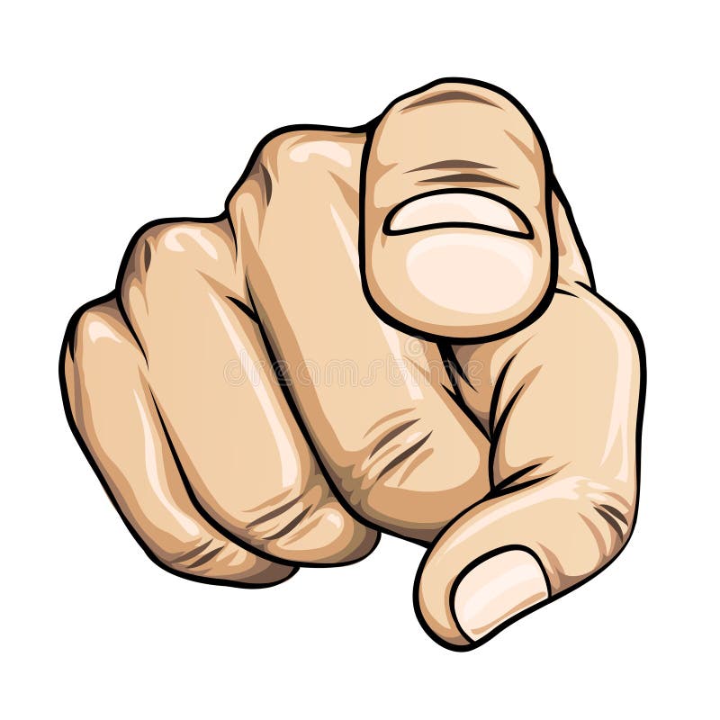 Peka för finger vektor illustrationer. Illustration av symbol - 45817601