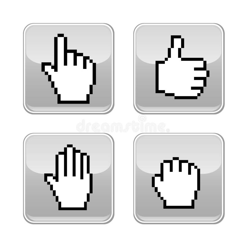 Pekare vektor illustrationer. Illustration av finger - 39355399