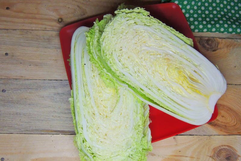 Peking cabbage in a cut stock image. Image of cooking - 173097179