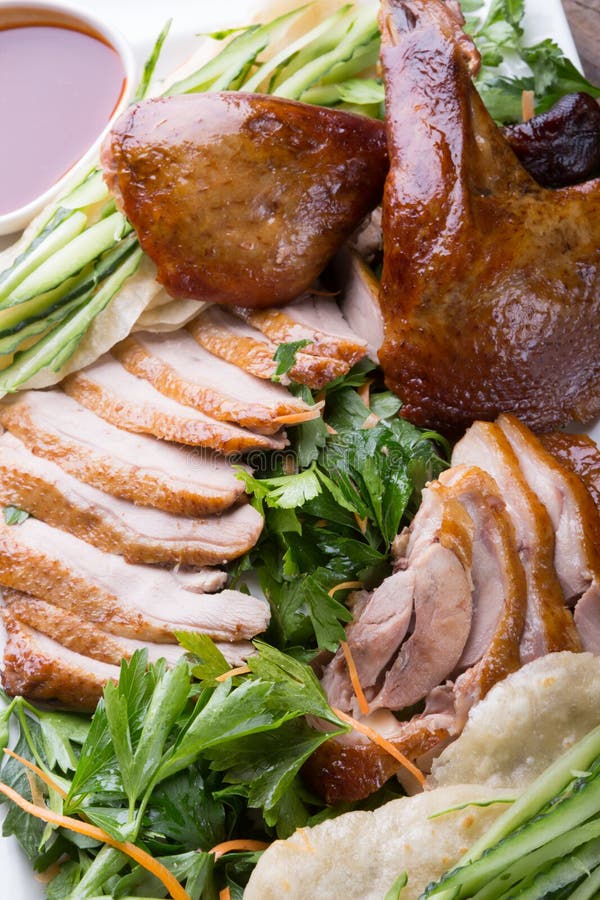 Peking duck dish stock photo. Image of meat, recipe - 117122222