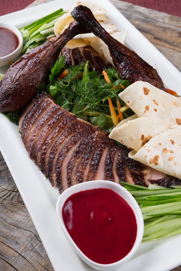 Peking duck dish stock image. Image of roasted, china - 92986609