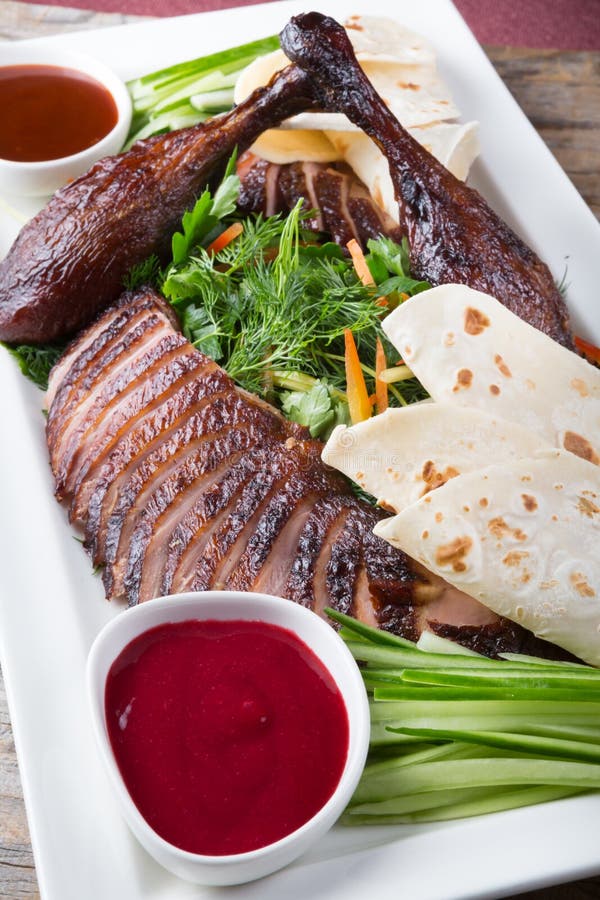 Peking duck dish stock photo. Image of gourmet, poultry - 92986844