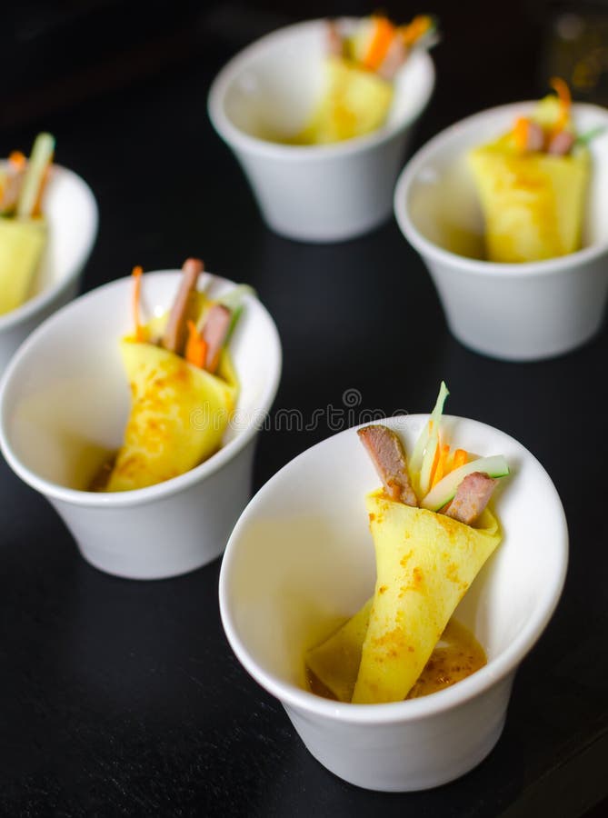 Peking duck stock photo. Image of spring, sauce, pancakes - 60571104