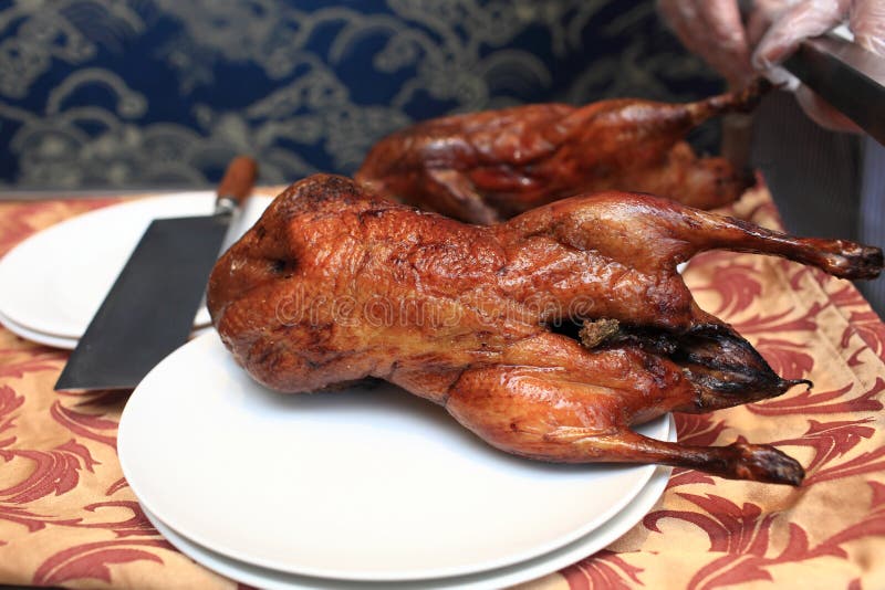 Peking Duck on plate stock photo. Image of plate, asia - 25700866