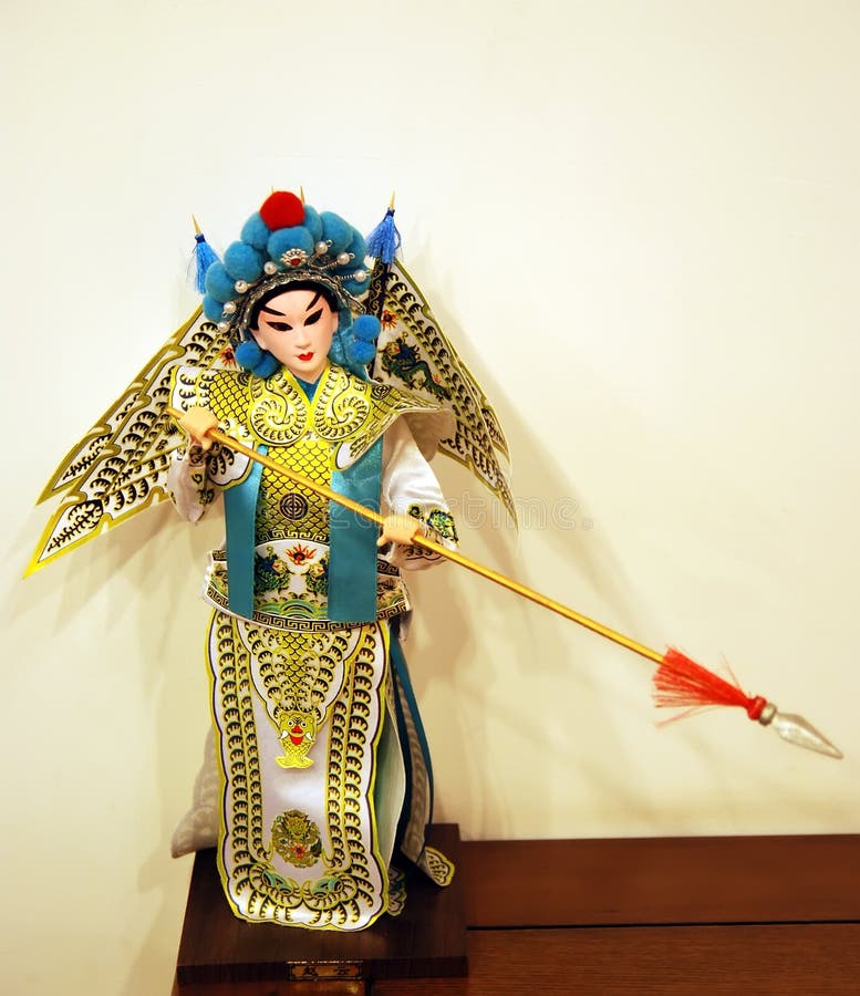 Peking Opera doll stock photo. Image of opera, asian - 12729090