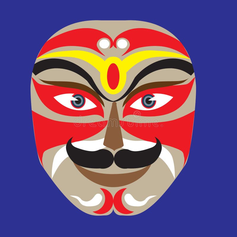 Beijing opera mask stock illustration. Illustration of colorful - 18421507