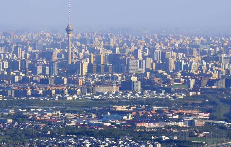 Peking-Skyline stockfoto. Bild von zustand, zentral, wirtschaftlichkeit ...