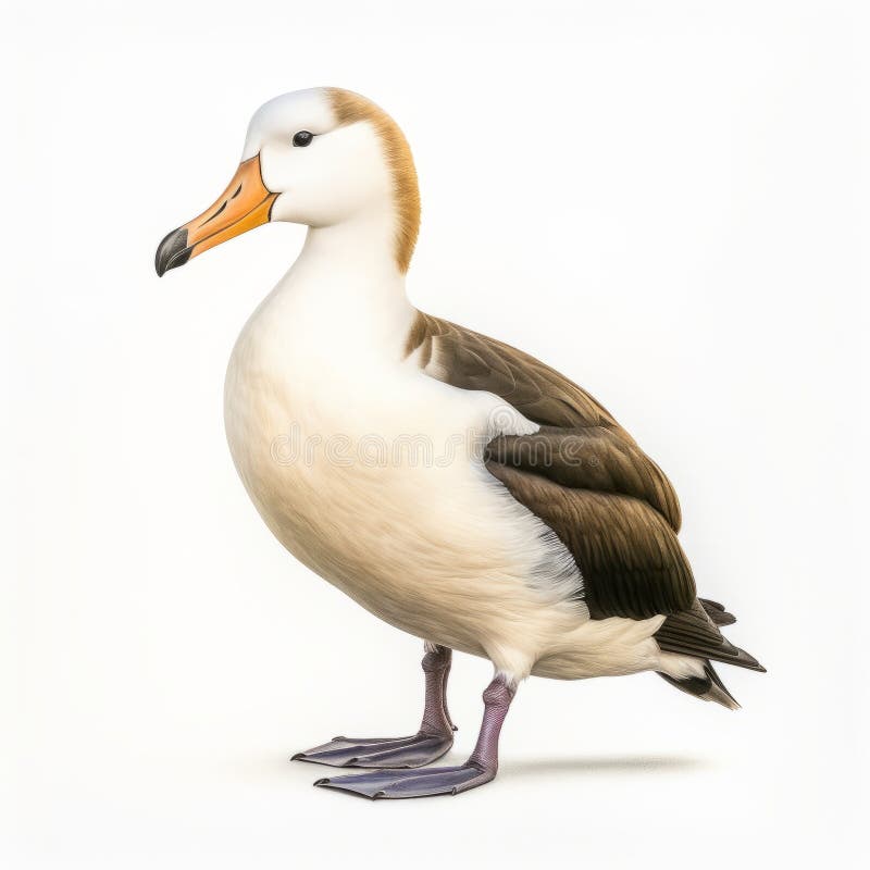 Pelagic Albatross 3d Bird Illustration with Colorized Brushwork ...