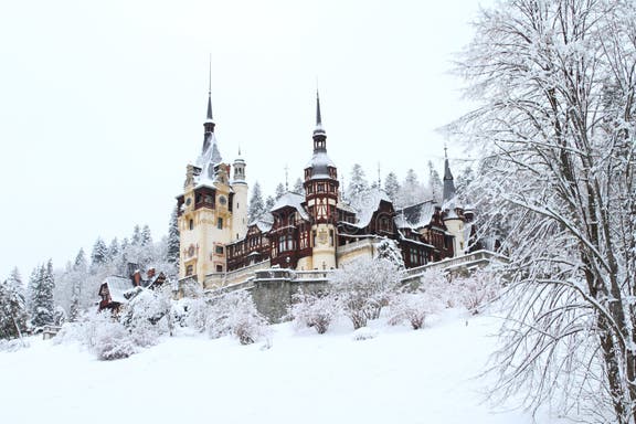 Peles Castle stock image. Image of pelesh, carol, monument - 29135377