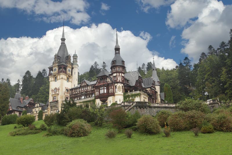 Pelesh castle stock photo. Image of green, transylvania - 19764922