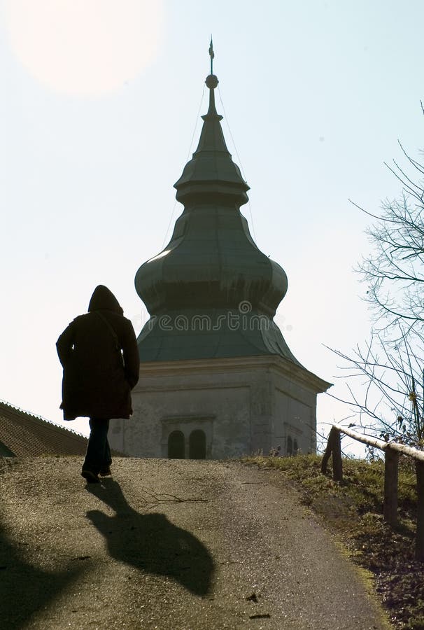 Pelgrim stock foto. Image of mens, europa, berg, godsdienst - 1774824