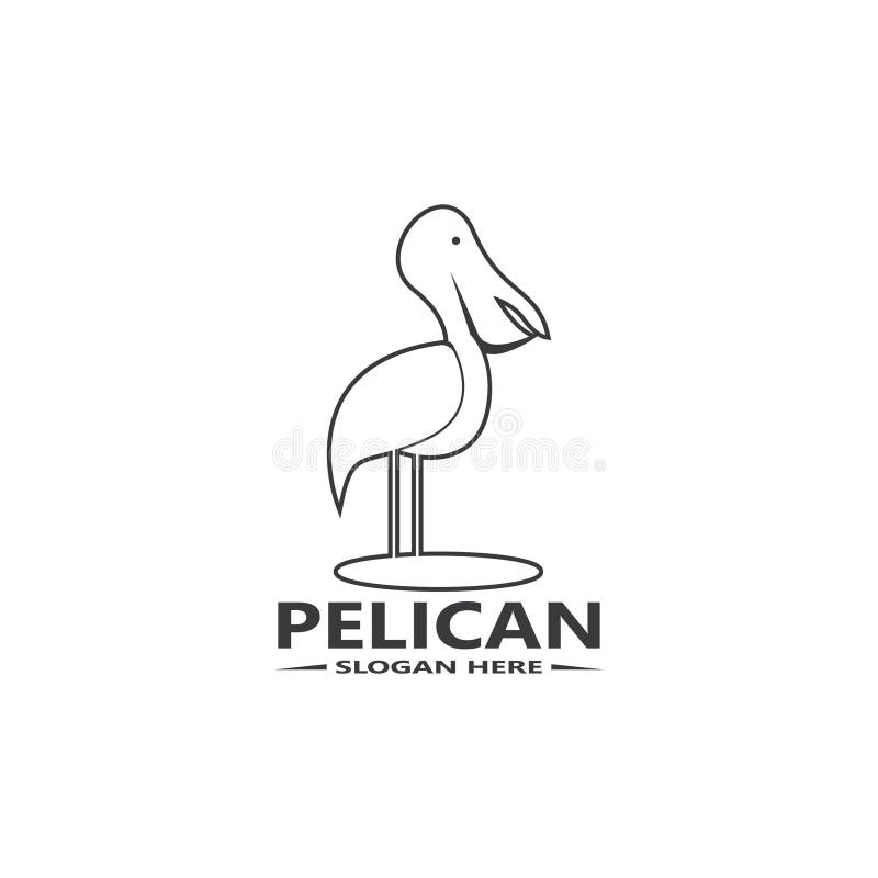 Pelican Simple Logo Vector Illustration Stock Illustration ...