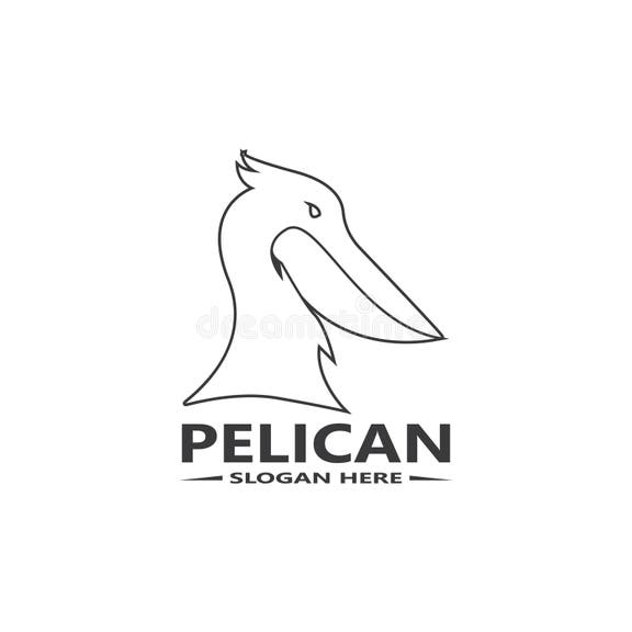 Pelican Simple Logo Vector Illustration Stock Illustration ...