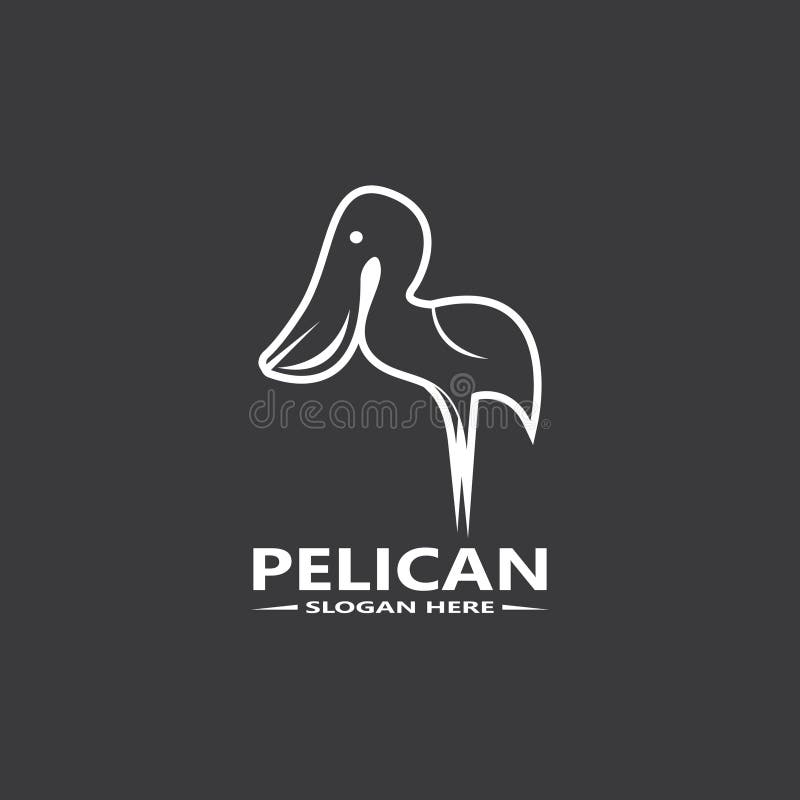 Pelican Simple Logo Vector Illustration Stock Illustration ...